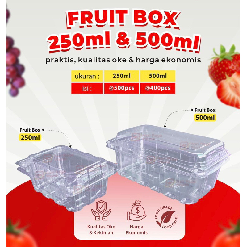 Jual Mika Buah/Fruit Box/Mika Strawbery/Mika Tebal | Shopee Indonesia