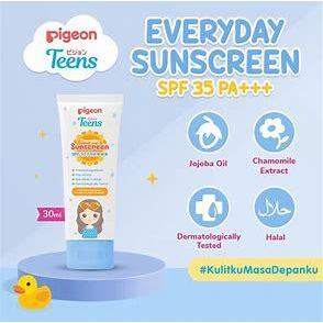 Jual PIGEON TEENS EVERYDAY SUNSCREEN SPF 35/PA+++ 30ml | Sunscreen ...