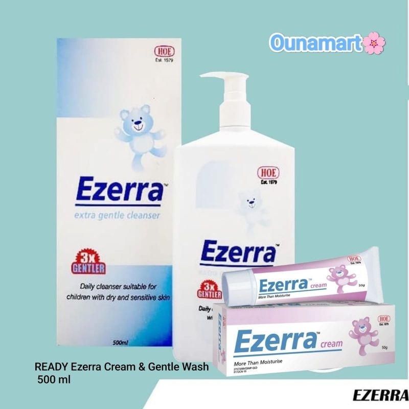 Jual EZERRA CREAM 25 gram / 50 gram & EZERRA GENTLE WASH 500 ml ...
