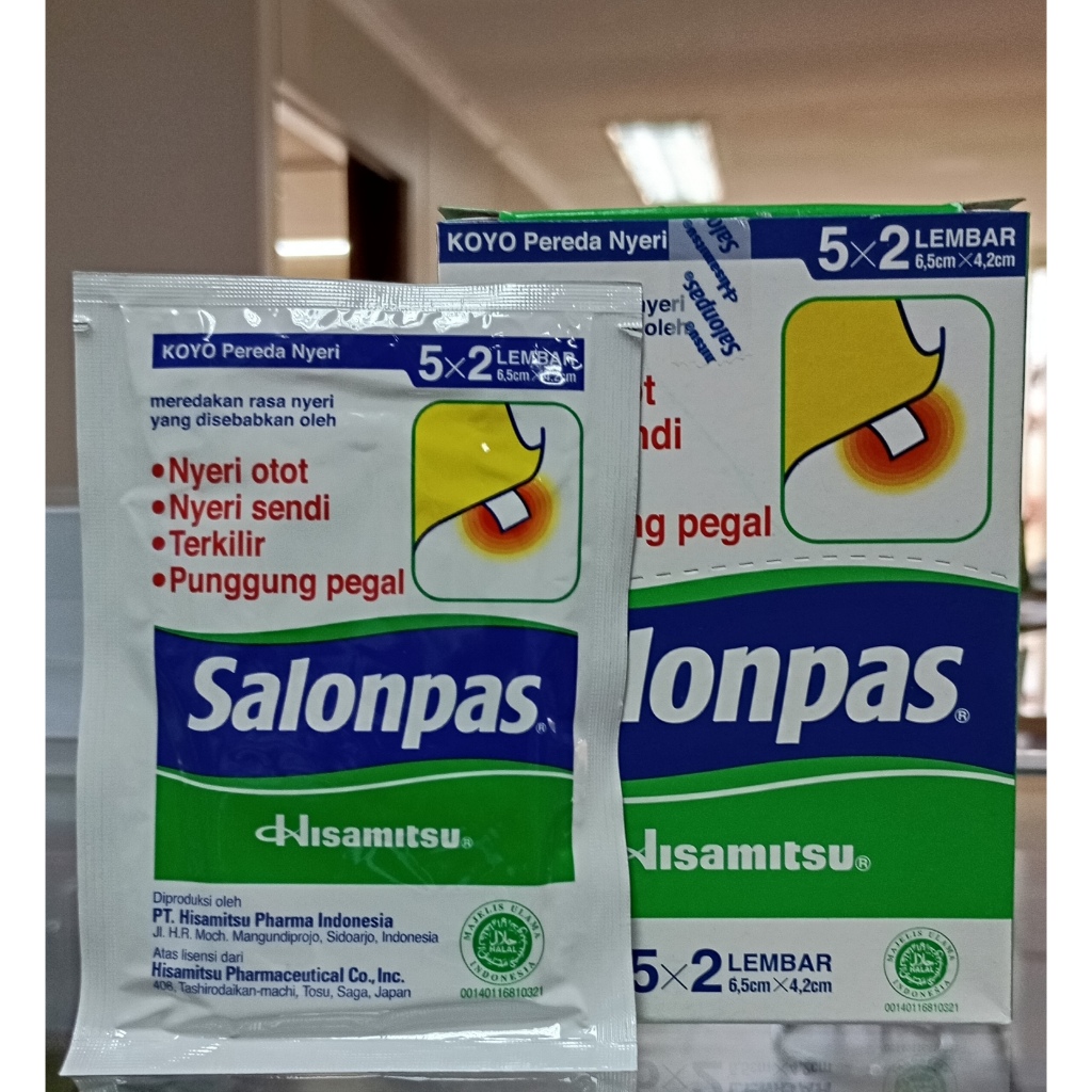 Jual Koyo Salonpas Biru Pereda Nyeri Otot/Pegal Linu (10 Lembar ...