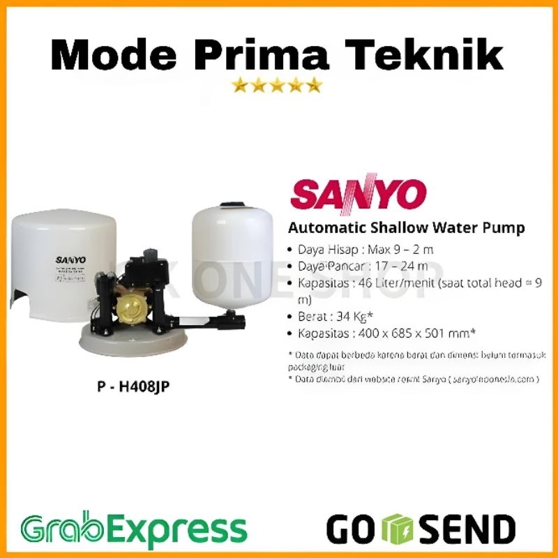 Jual Mesin Pompa Air - Jet Pump Sanyo - PH 408 JP | Shopee Indonesia