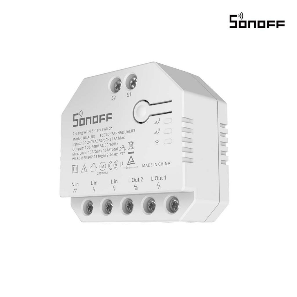 Jual Sonoff Smart Switch DUALR3 Lite Breaker Wireless Switch Saklar ...