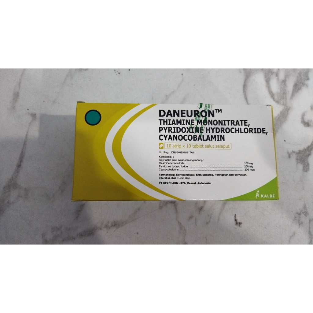 Jual Daneuron Vitamin B1 | B6 | B12 1 Strip isi 10 Tablet | Shopee ...