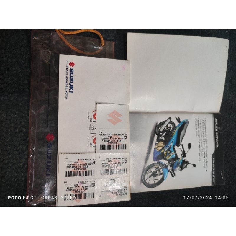 Jual Buku service dan buku panduan suzuki satria fU Original | Shopee ...