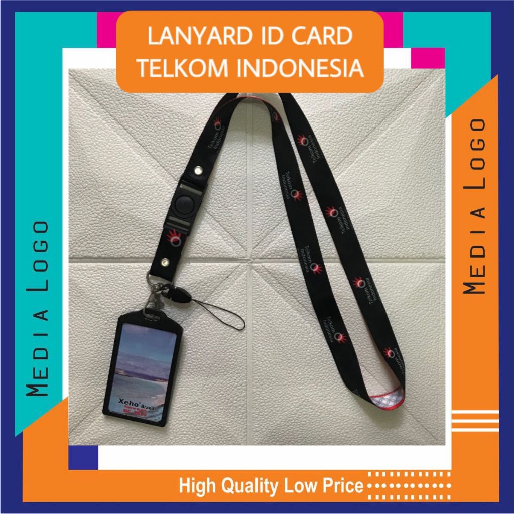 Jual Lanyard Gantungan Id Card Telkom Indonesia | Shopee Indonesia