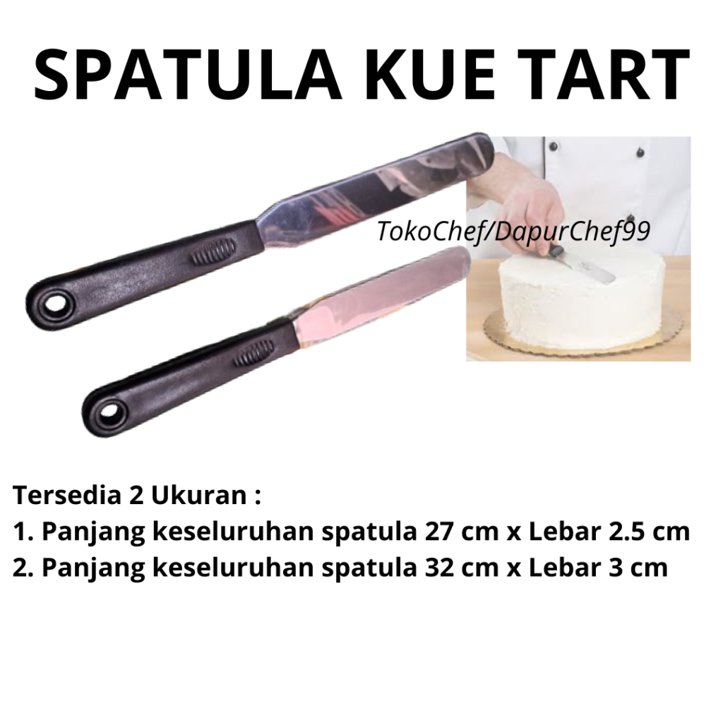 Jual SPATULA STAINLESS / SPATULA CAKE / SPATULA DEKORASI KUE TART ...