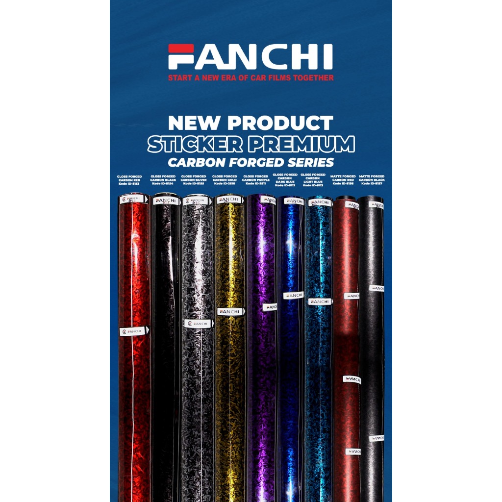 Jual ROLL Sticker FANCHI Carbon Karbon Forged SERIES 50CM ROLL | Shopee ...