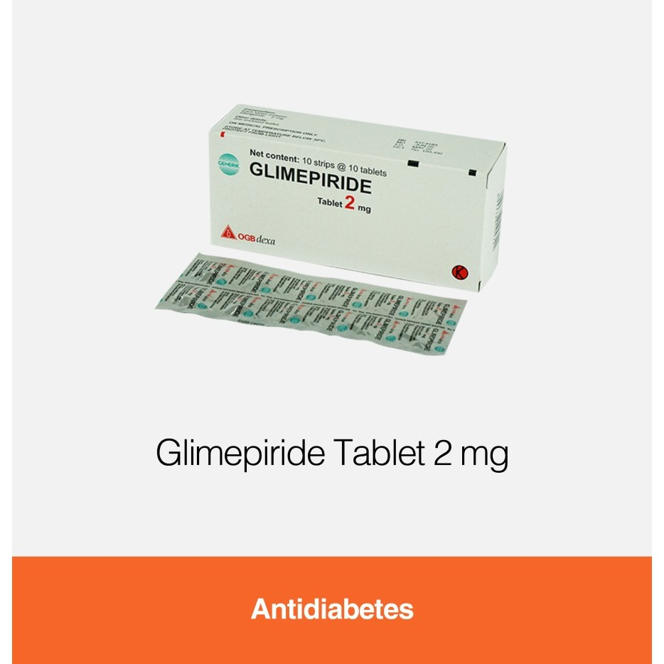 Jual GLIMEPIRIDE 2MG OGB DEXA BOX 100 TABLET | Shopee Indonesia