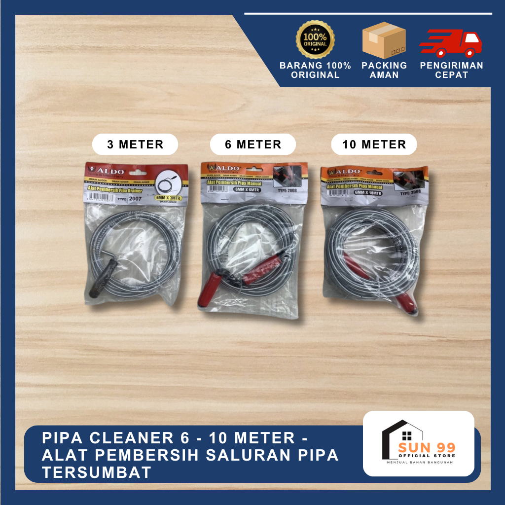 Jual Pipa Cleaner 6 - 10 Meter - Alat Pembersih Saluran Pipa Tersumbat ...