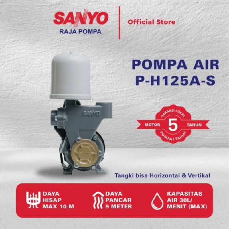 Jual pompa air otomatis Sanyo ph 125AS | Shopee Indonesia
