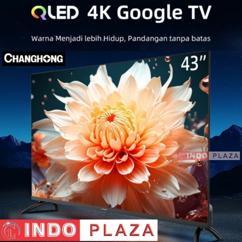 Jual TV CHANGHONG 43 Inch QLED 4K DIGITAL GOOGLE TV U43QCN1 (KURIR TOKO/INSTANT CAR) | Shopee ...