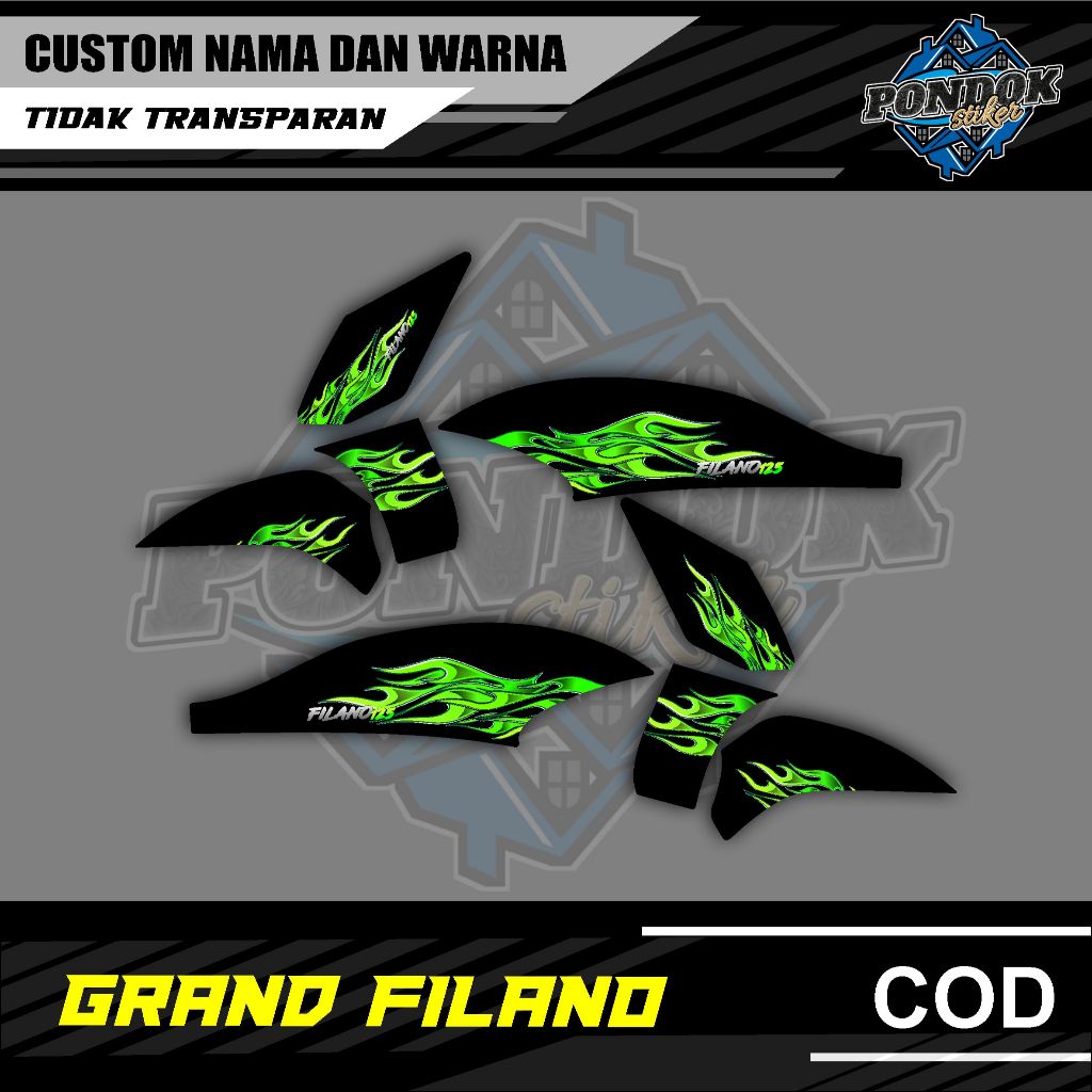 Jual STRIPPING MOTOR KEREN YAMAHA GRAND FILANO API LIVERY SS R TERBARU ...