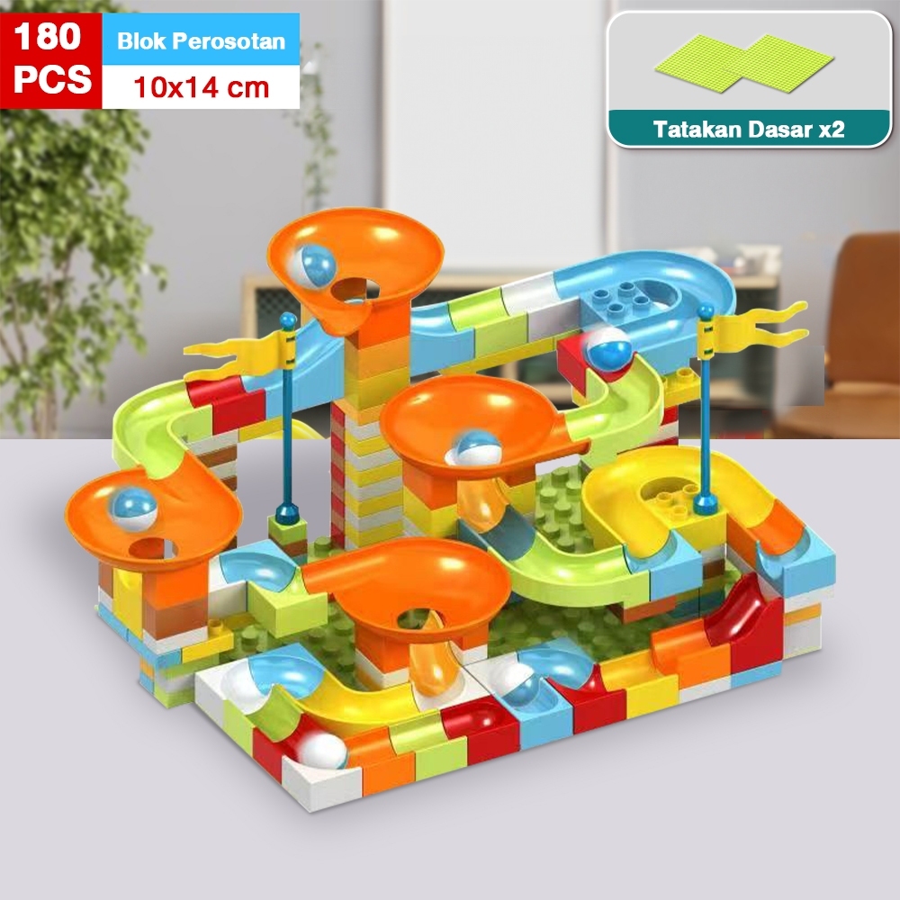 Jual Uoptoy Balok Susun Mainan Anak Building Brick Balok Susun Track ...