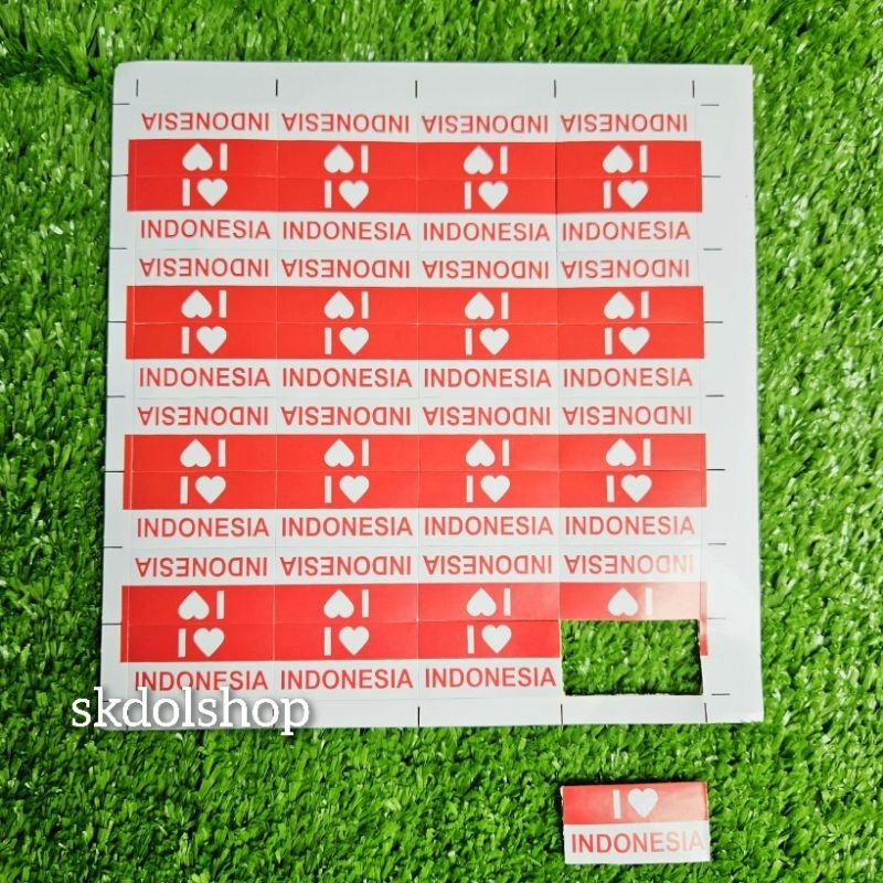 Jual stiker pipi merah putih/stiker 17 Agustus/ stiker bendera ...