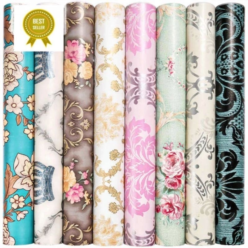 Jual wallpaper dinding wallpaper batik desain interior sticker dinding ...