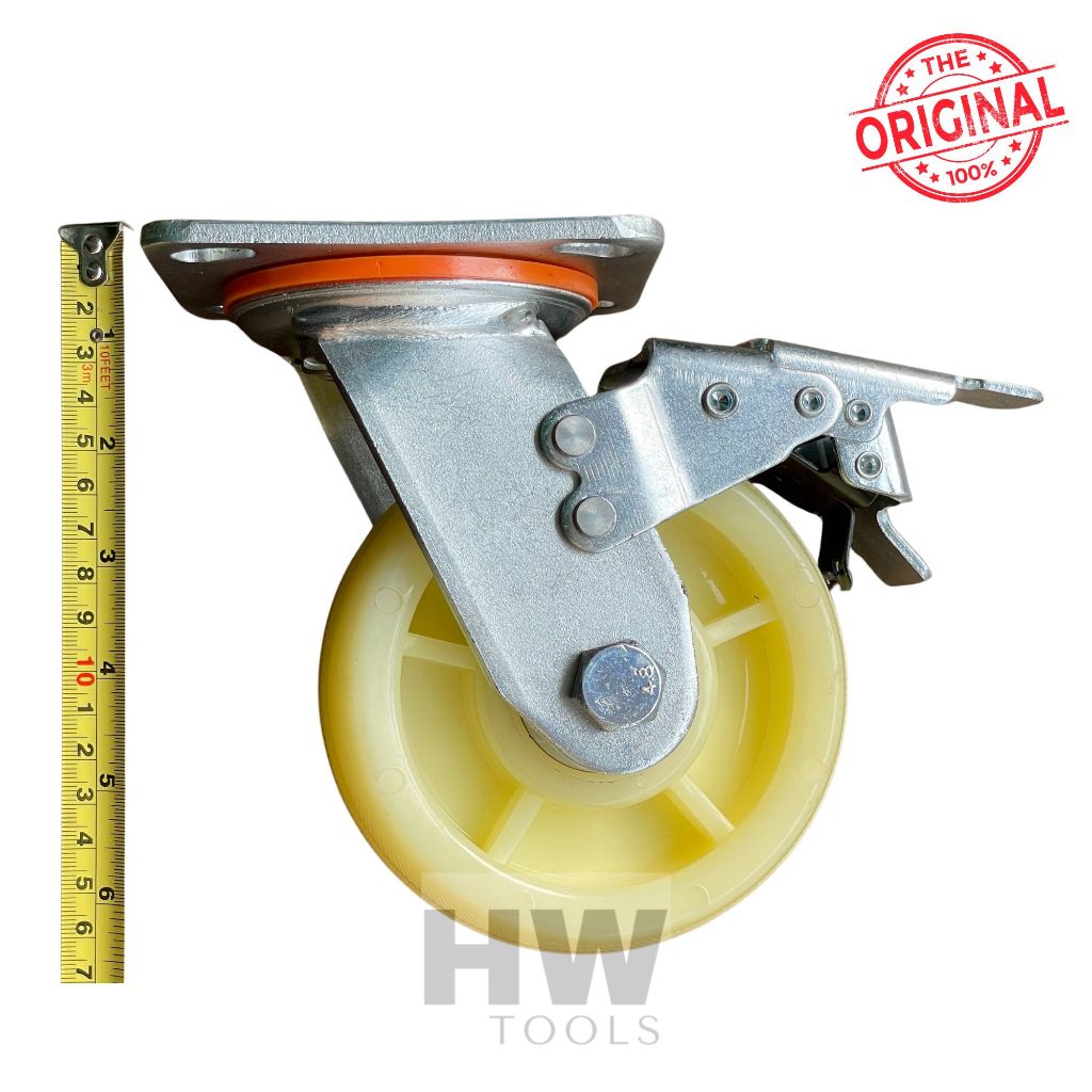 Jual Roda Troli Nilon Heavy Duty 5 Inch Hidup Rem Roda Troli Etalase ...