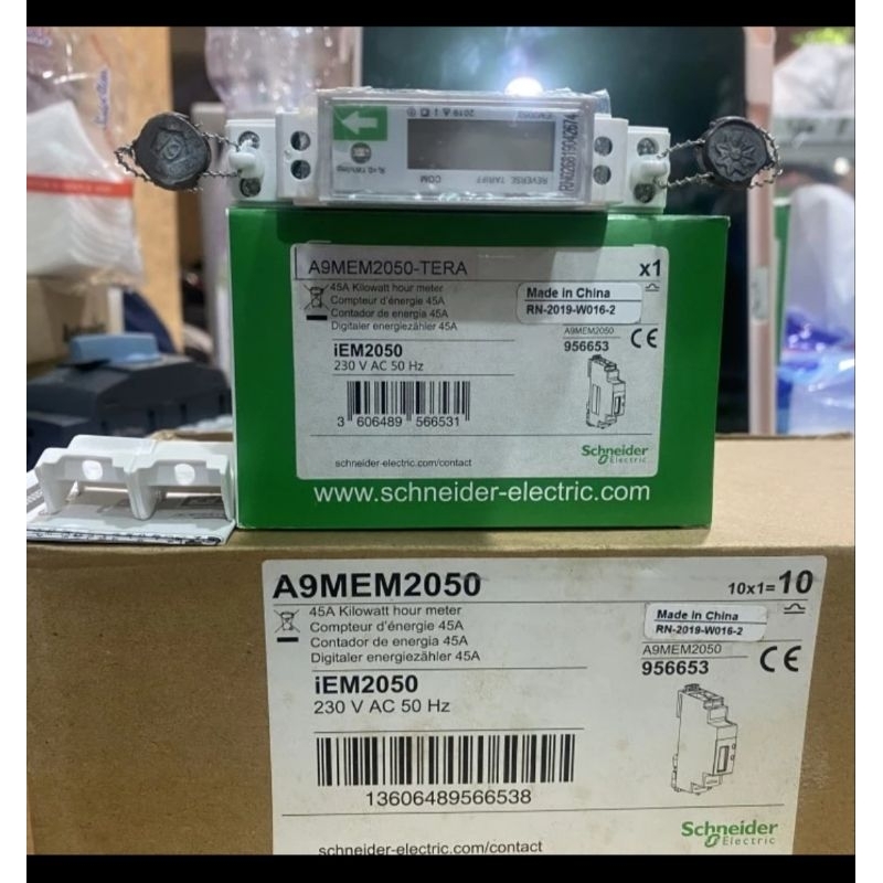 Jual KWH METER SCHNEIDER 1P MODBUS 45A - A9MEM2050-TERA | Shopee Indonesia