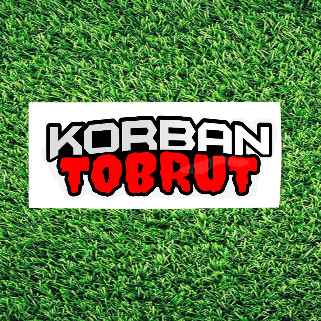 Jual sticker cutting korban tobrut stiker motor kekinian cutting lapis ...