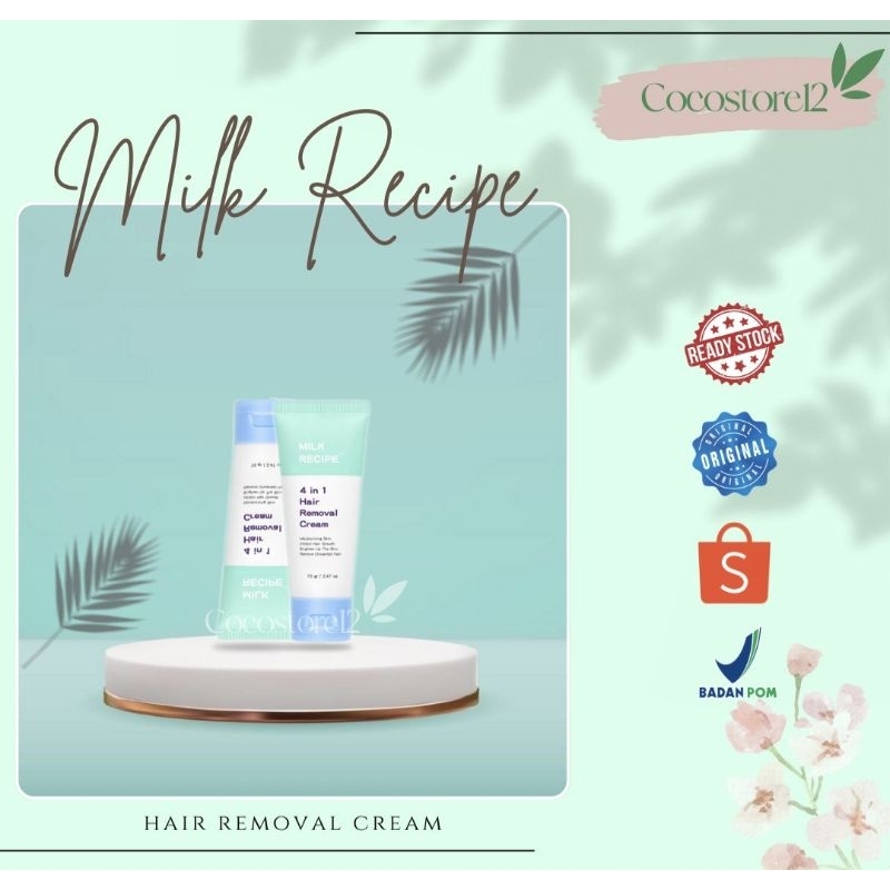 Jual MILK RECIPE HAIR REMOVAL CREAM WAXING & BRIGHT and SMOOTH Axillary ...