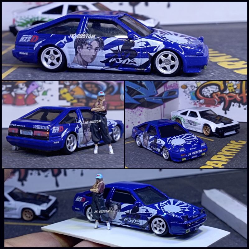 Jual Hotwheels AE 86 Custom Tampo " Takumi Initial D " | Shopee Indonesia