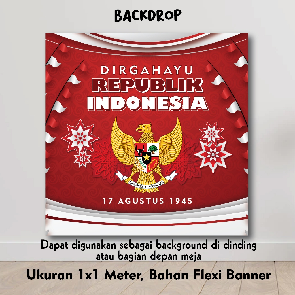Jual BANNER DEKORASI DIRGAHAYU INDONESIA MERAH PUTIH 17 AGUSTUS 1945 ...