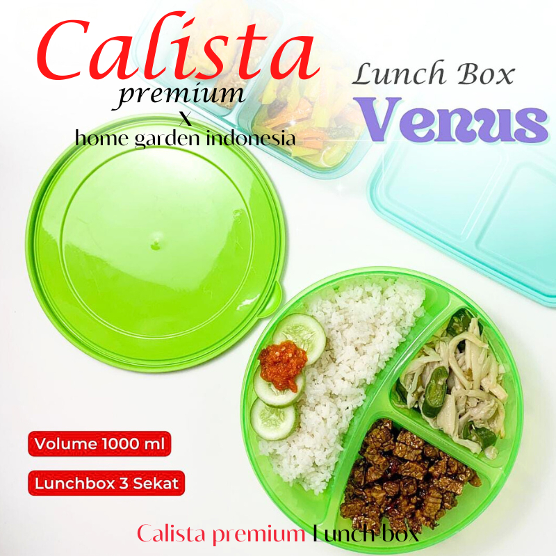 Jual [ CALISTA ] LUNCH BOX CALISTA VENUS PREMIUM WADAH TEMPAT BEKAL ...
