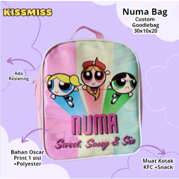 Jual NUMA BAG Tas Souvenir Ulang Tahun Anak Premiun Muat KFC & Snack ...