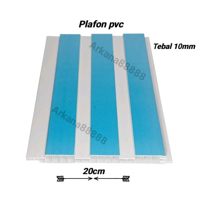 Jual plafon PVC lebar 20cm tebal 10mm | Shopee Indonesia