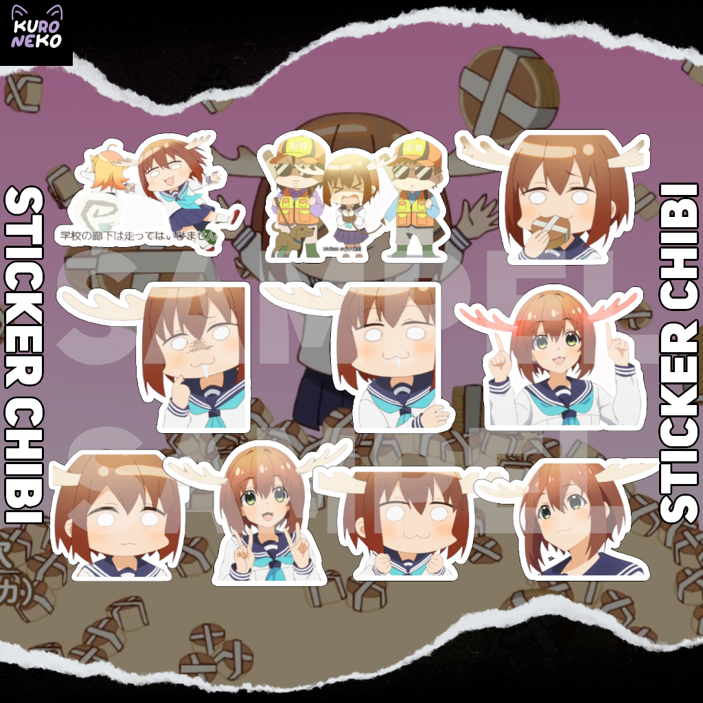Jual STICKER CHIBI ANIME SHIKANOKO NOKO | NOKOTAN | Shopee Indonesia