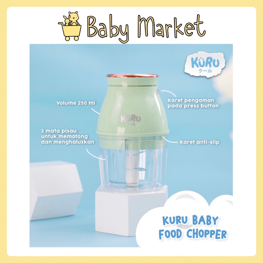 Jual KURU FC2001 Electric Food Chopper Processor Blender Makanan Bayi ...