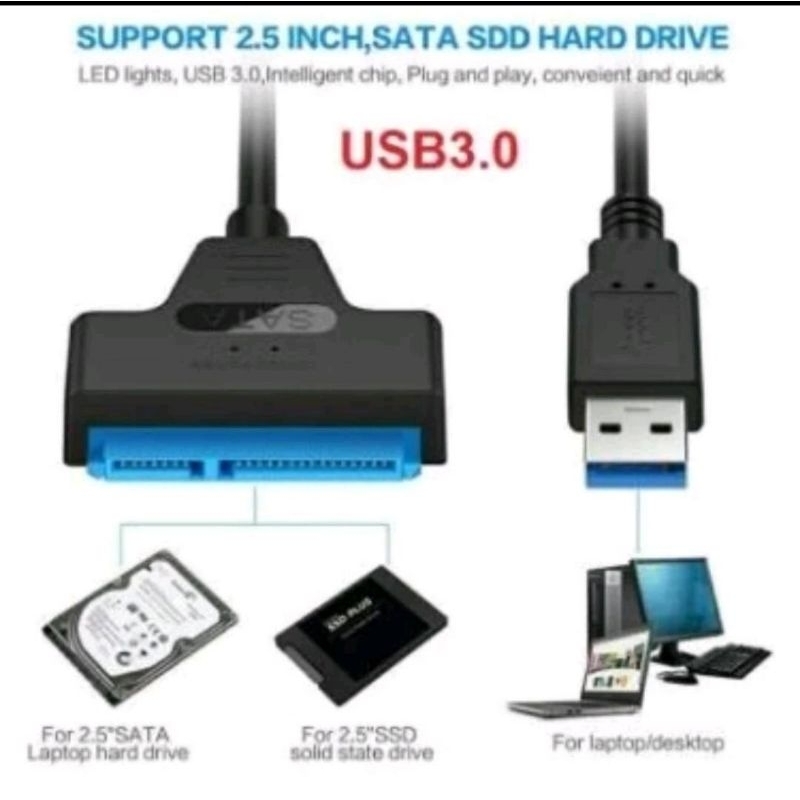 Jual adapter converter hardisk sata to usb 3.0 HDD SSD adapter hardisk ...