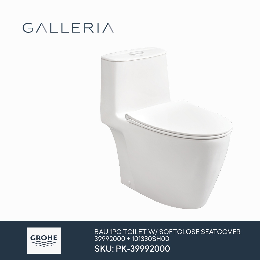 Jual Grohe Baulines 1PC Toilet w/ Soft Close Seat Cover PK-39992000 ...