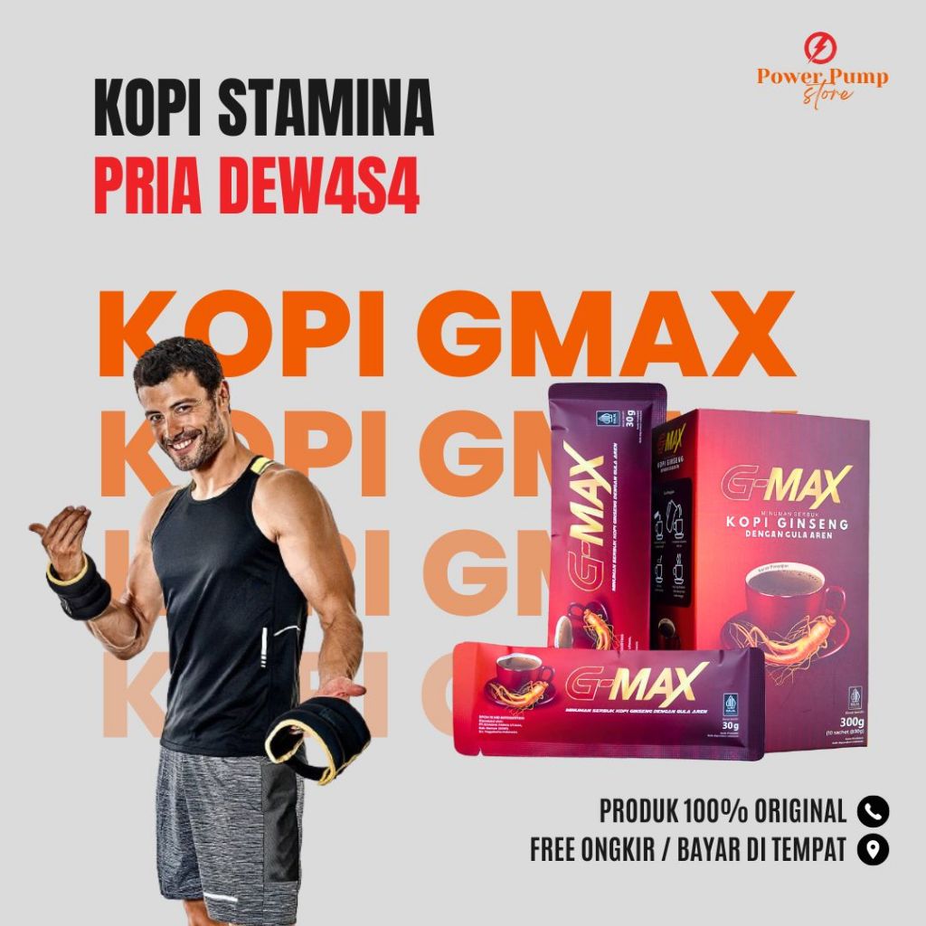 Jual PPO04 GMAX Minuman Kopi Stamina Pria Kuat Tahan Lama Original Bpom Extra Gingseng Dan Gula ...