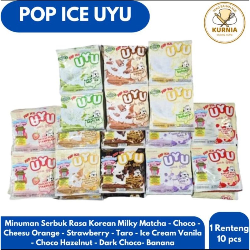 Jual 1 rcg pop ice uyu korean milky all varian 10 sachet | Shopee Indonesia
