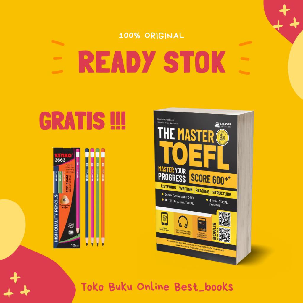 Jual Buku The Master TOEFL Score 600++ - Selasar Media Utama | Shopee ...