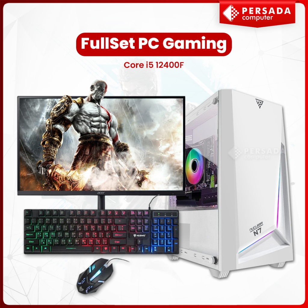 Jual FullSet PC Gaming Core i5 12400F I 16GB I RTX 4060 TI 8GB I HDD ...