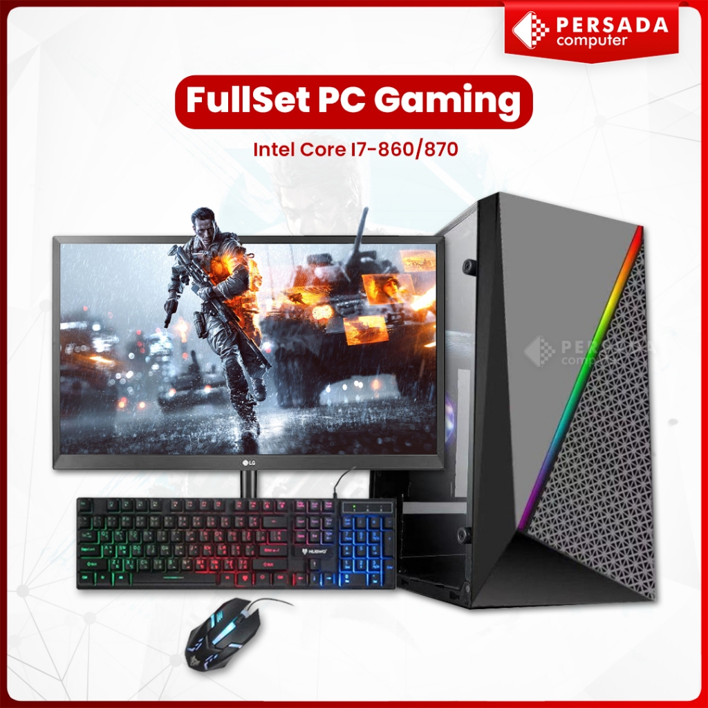 Jual Full Set PC Gaming Core i7 Untuk Desain Video Editing Dan Games ...