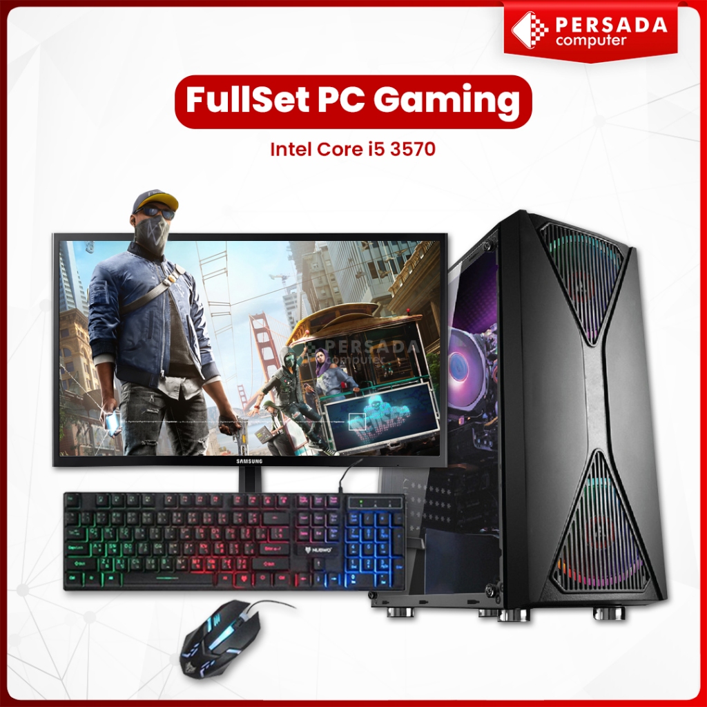 Jual Full Set PC Gaming Intel Core i5 3570 VGA 4GB I 16GB I LED Monitor ...