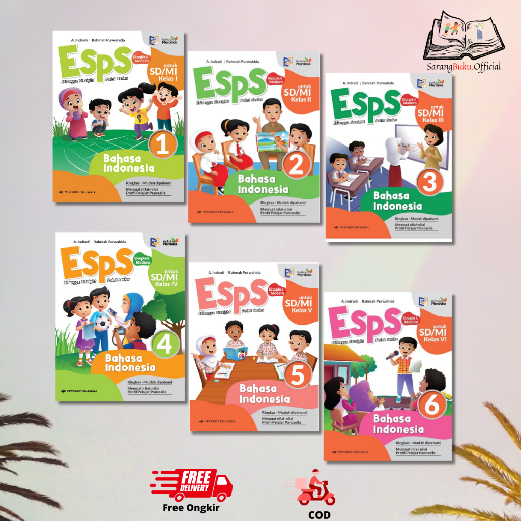 Jual Buku ESPS B. INDONESIA SD/MI KLS. 1, 2, 3, 4, 5 & 6/KM Kurikulum merdeka Penerbit Erlangga ...