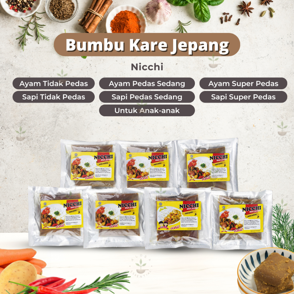 Jual Nicchi Bumbu Kare Jepang - Bumbu Kari Jepang 100g - Nicchi Kare ...