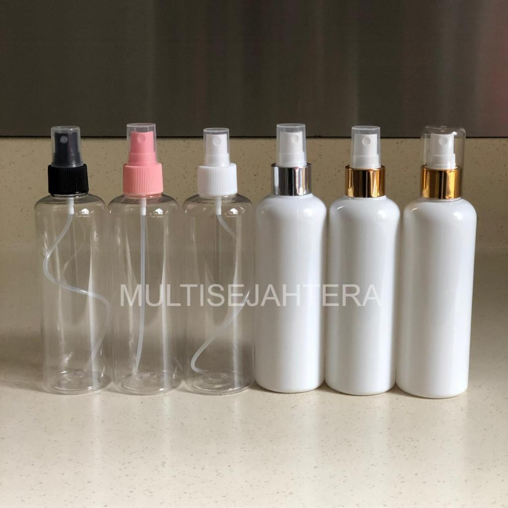 Jual Botol PET 250ml - Tutup Mist Sprayer PUTIH HITAM GOLD / Botol PET ...
