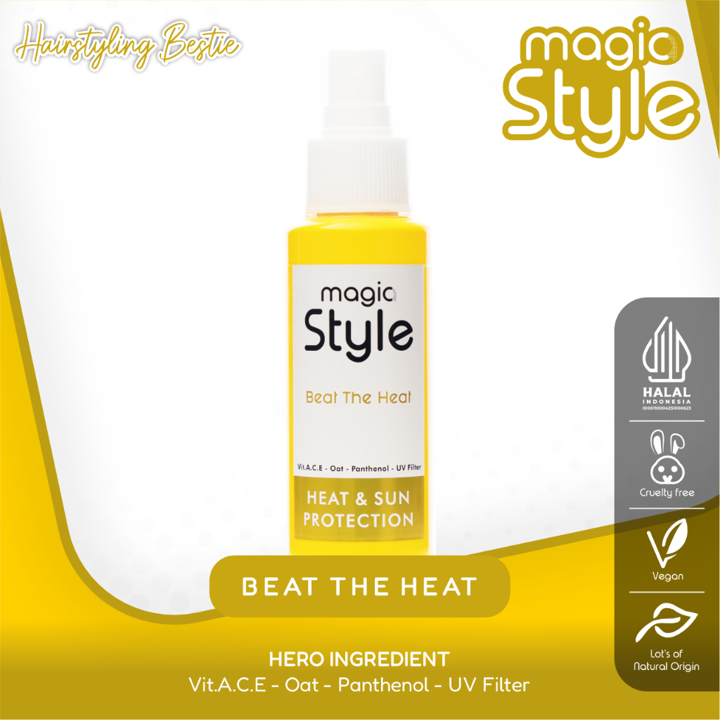 Jual Inaura Magia Style Heat & Sun Protect 100ml (Yellow) | Shopee ...