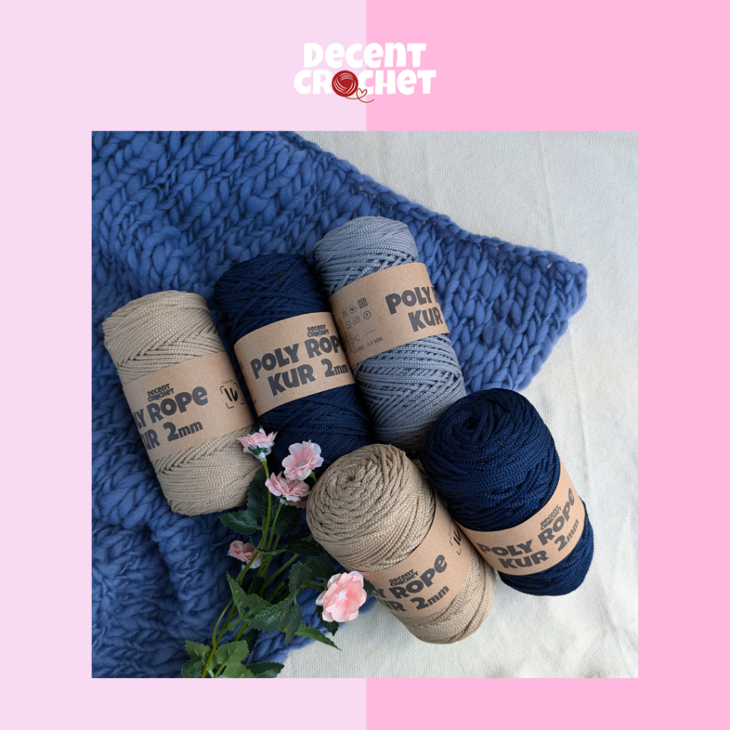 Jual Decent Crochet - POLY ROPE KUR TALI KUR 2MM | Shopee Indonesia