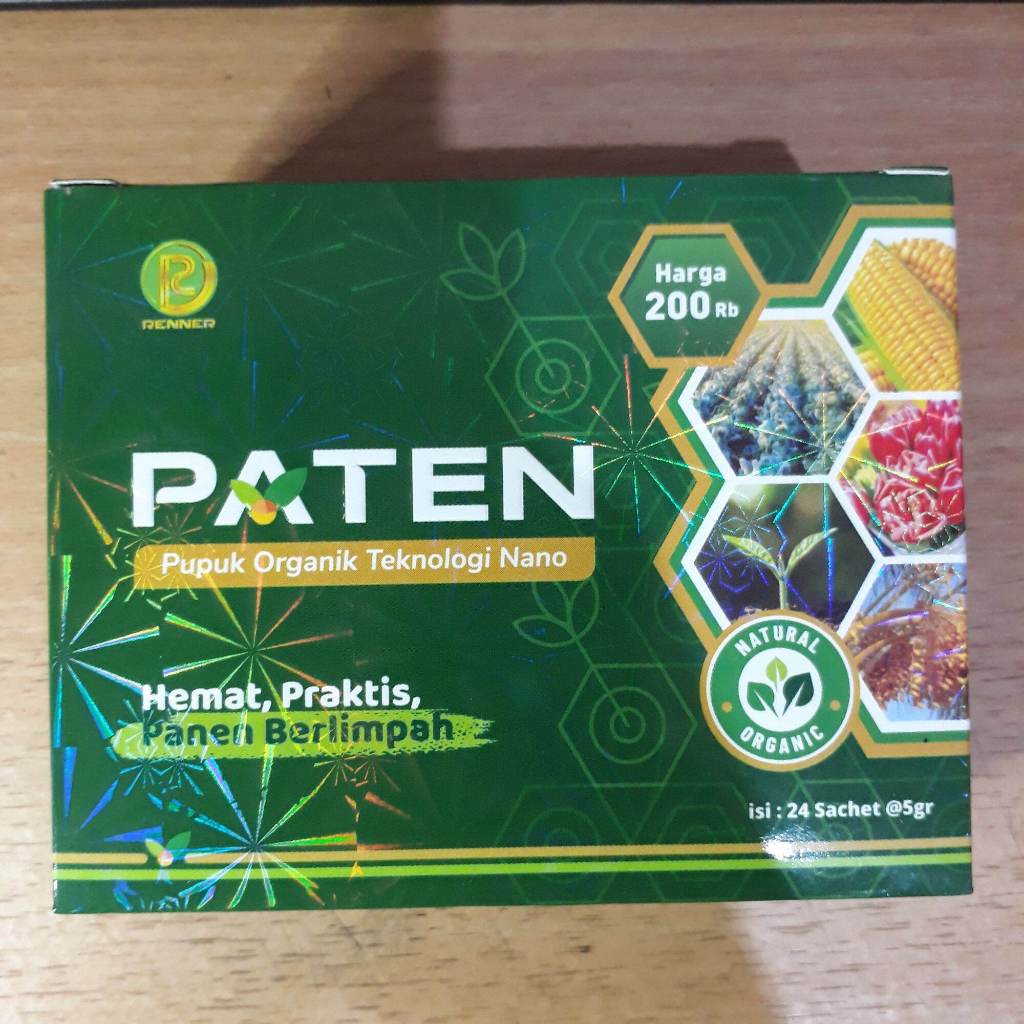 Jual PUPUK PATEN HIJAU / PUPUK ORGANIK PATEN 1 BOX ISI 24 SACHET ...