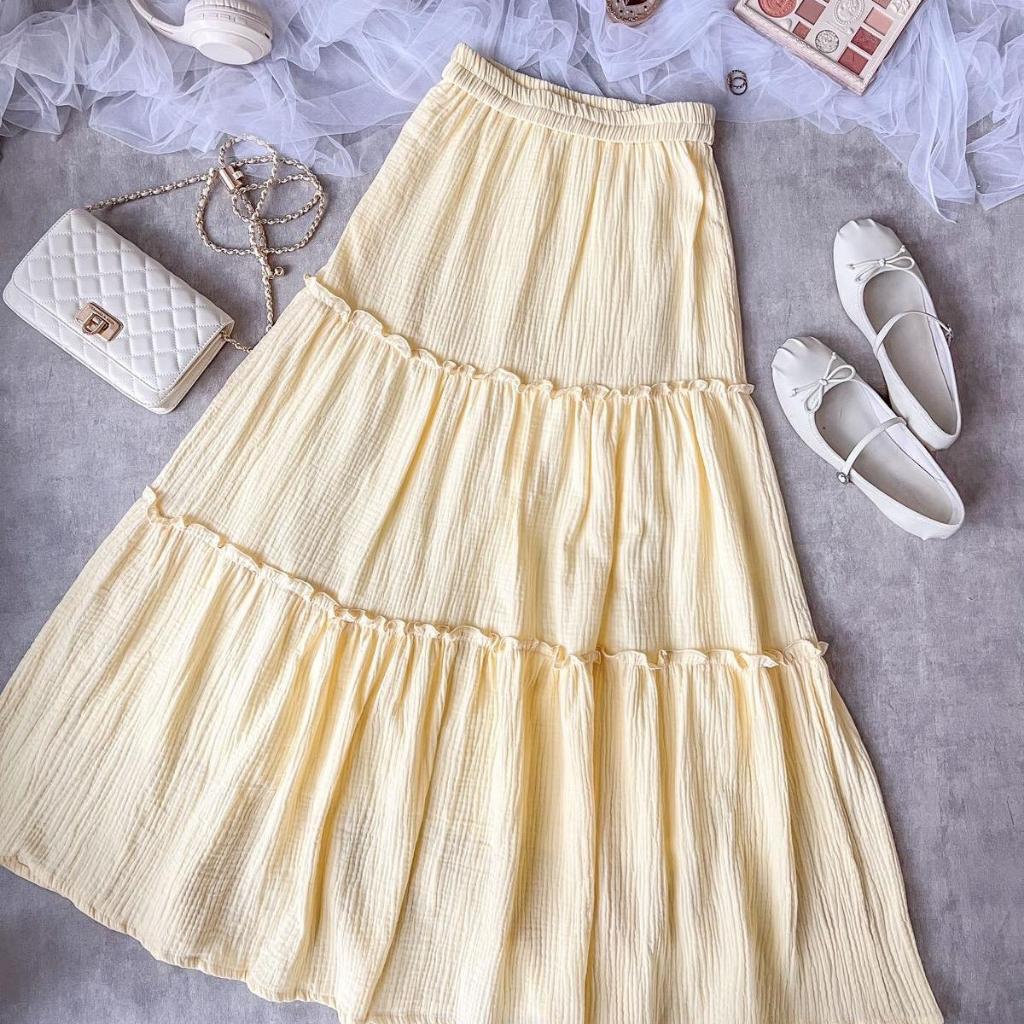 Jual Rumi Skirt By Kimka Hijab | Rok Ruffle Wanita | Rok Coquette ...
