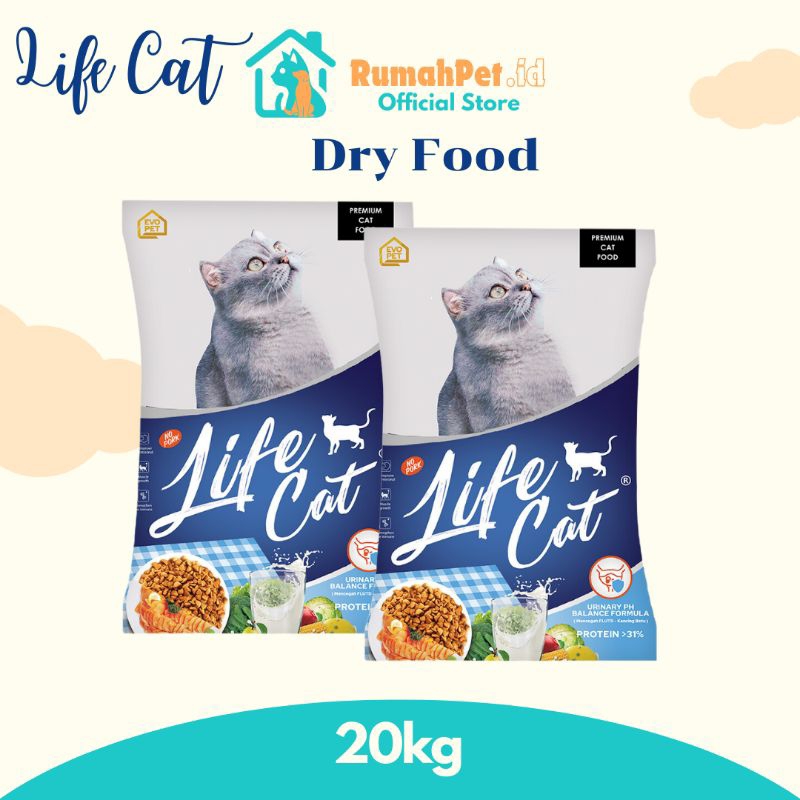 Jual Life Cat Dry Food 20kg Life Cat Makanan Kucing 20kg | Shopee Indonesia