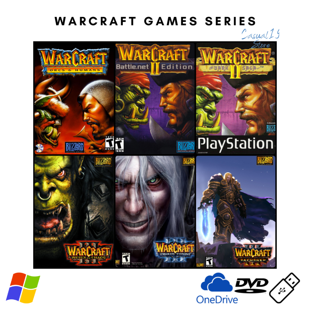 Jual Warcraft Games Collection [Real-time Strategy Game PC] | Shopee ...