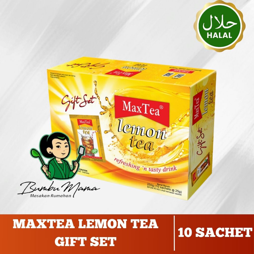 Jual Max Tea / Maxtea Lemon Tea GiftSet / isi 10sachet x 25gr | Shopee ...