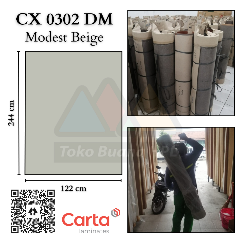 Jual CARTA HPL CX 0302 DM MODEST BEIGE GOSEND BANDUNG | Shopee Indonesia