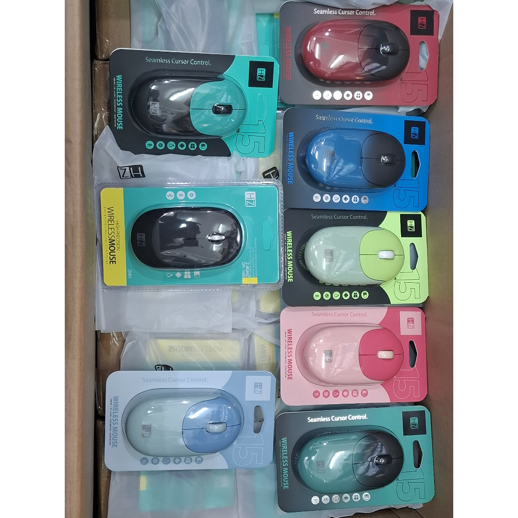 Jual Mouse ZM15 Wireless Silent button Click Slim With Usb HEATZ (HZ ...